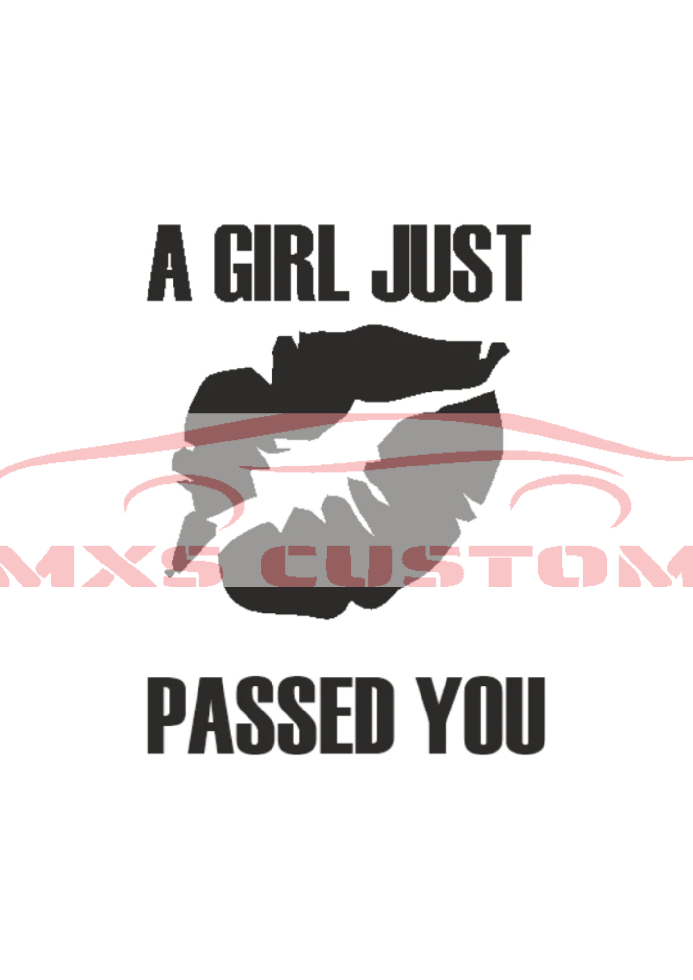 Sticker A girl just passed you