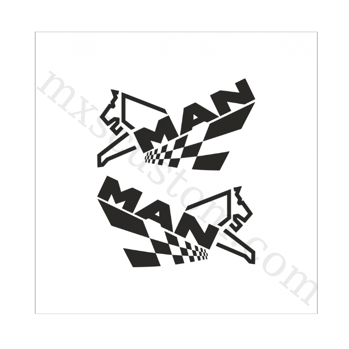 SET 2 STICKERE MAN RACING